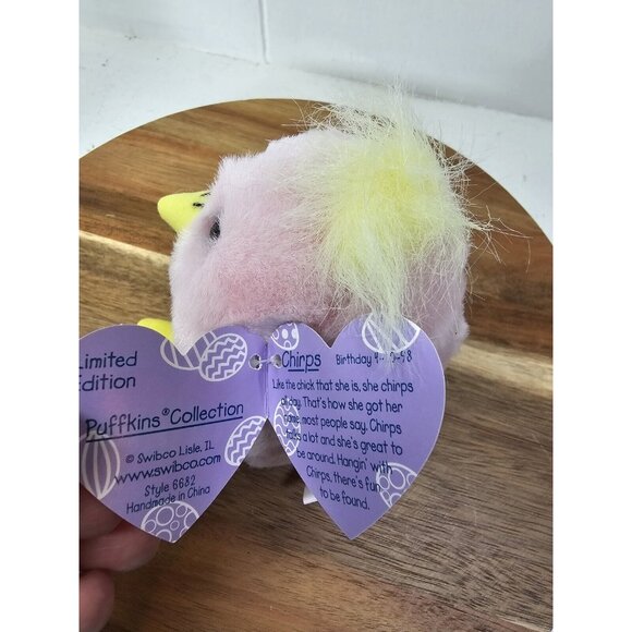 SWIBCO | Toys | Vtg 9s Puffkins Plush Ltd Edition Chirps The Chick ...